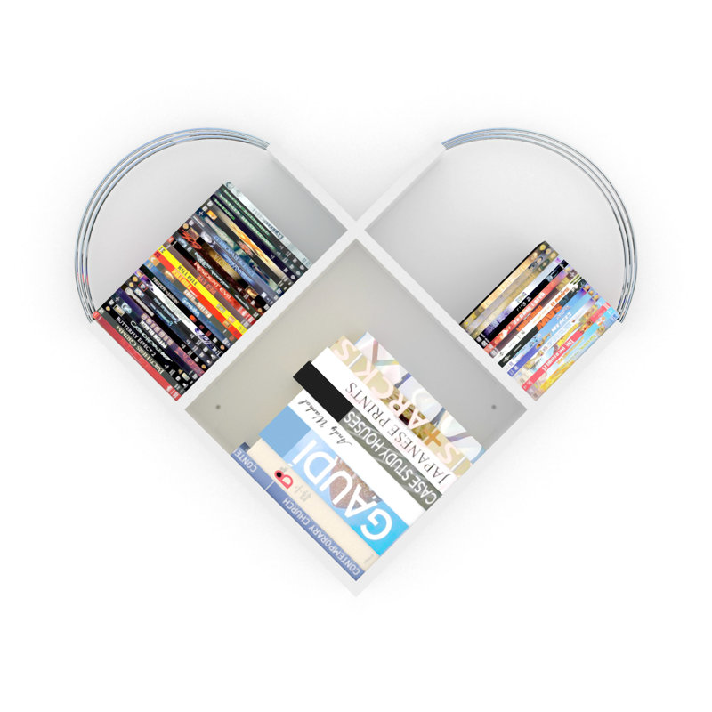 Wrought Studio™ Highman 29" H x 35" W Floating Bookcase | Wayfair